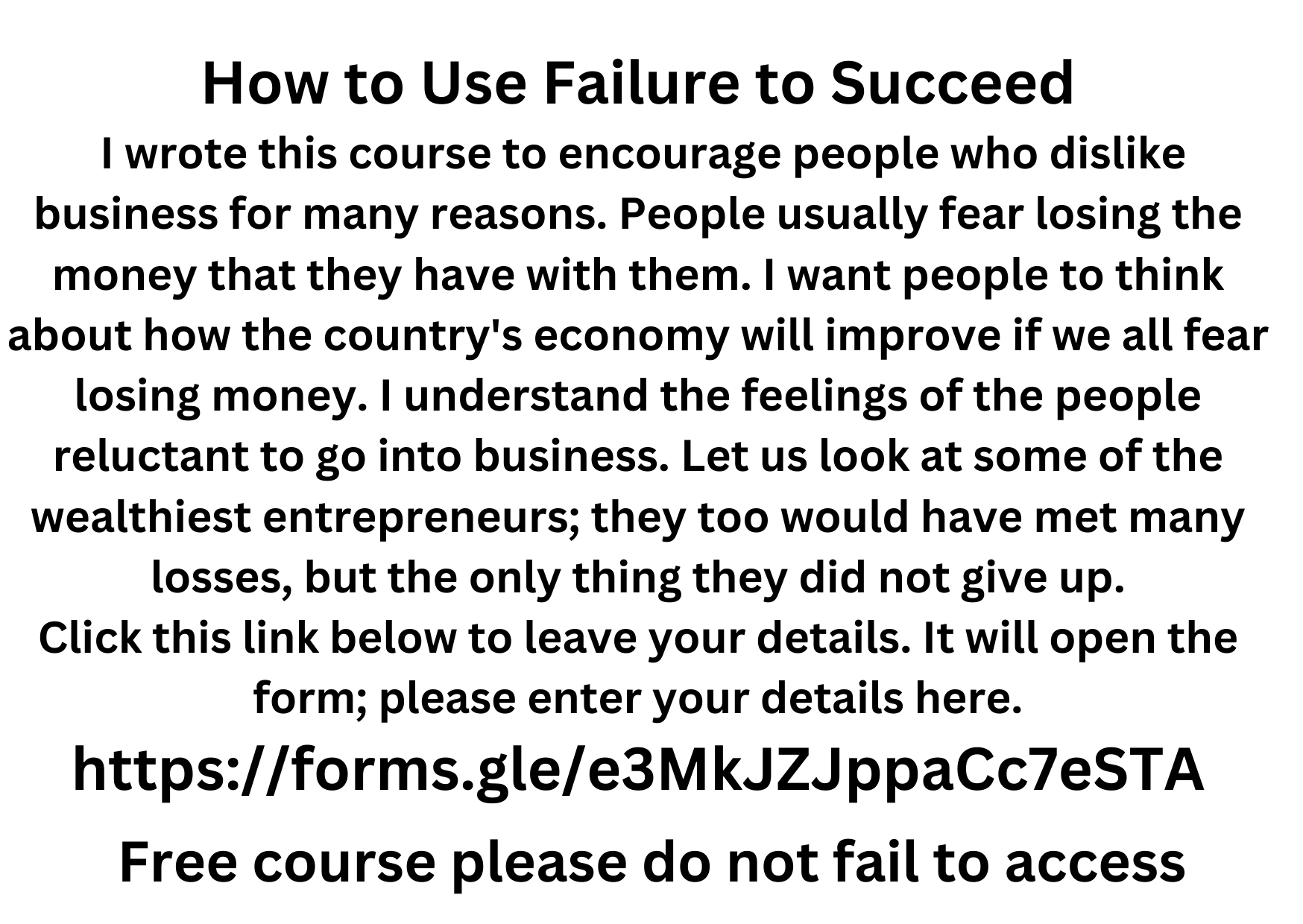 How to Use Failure to Succeed - Sat Business Academy